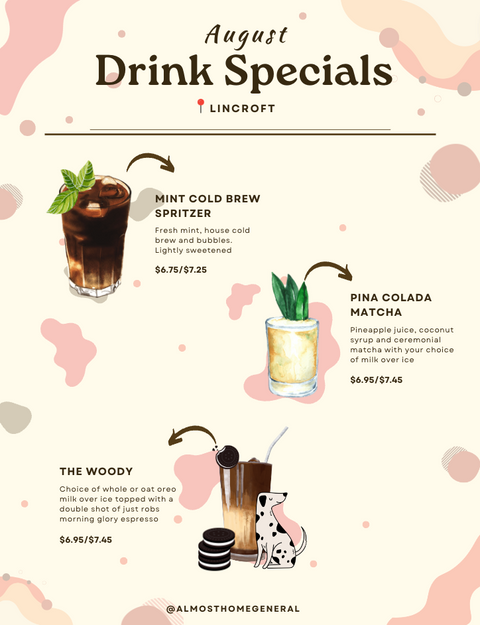 Menus – Almost Home General